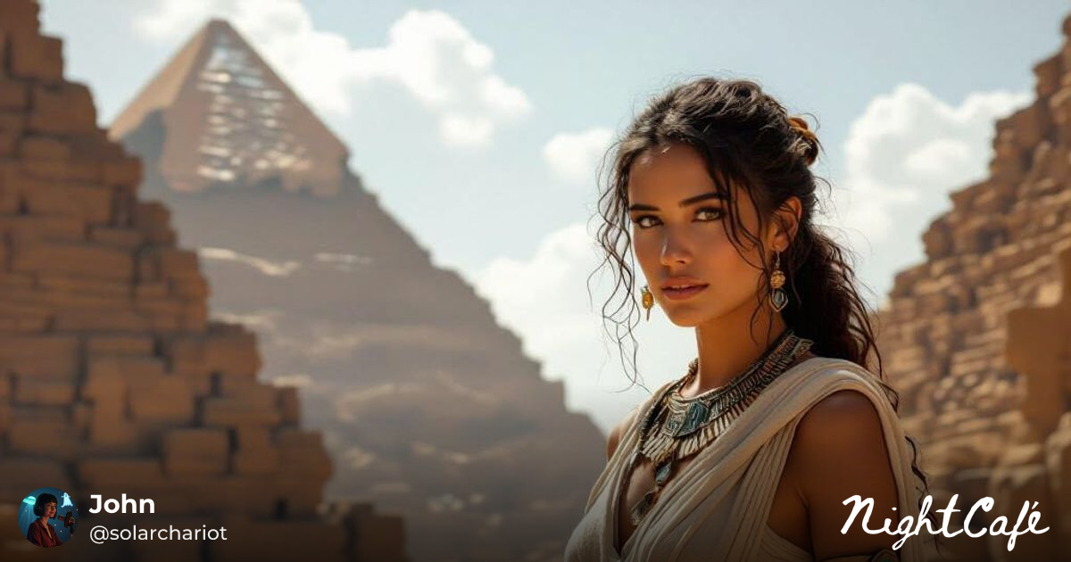 Loxy at the Pyramid: A Digital Art Rendering - AI Art