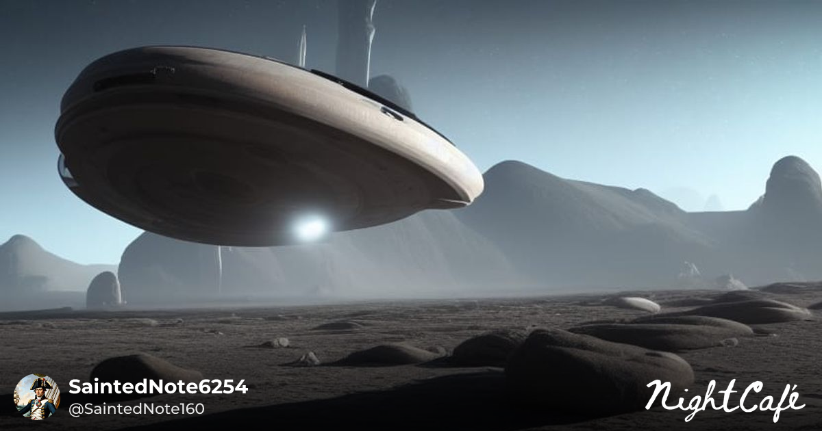 Touchdown - Spaceship Landing on Dusty Planet: 8K Concept Ar...