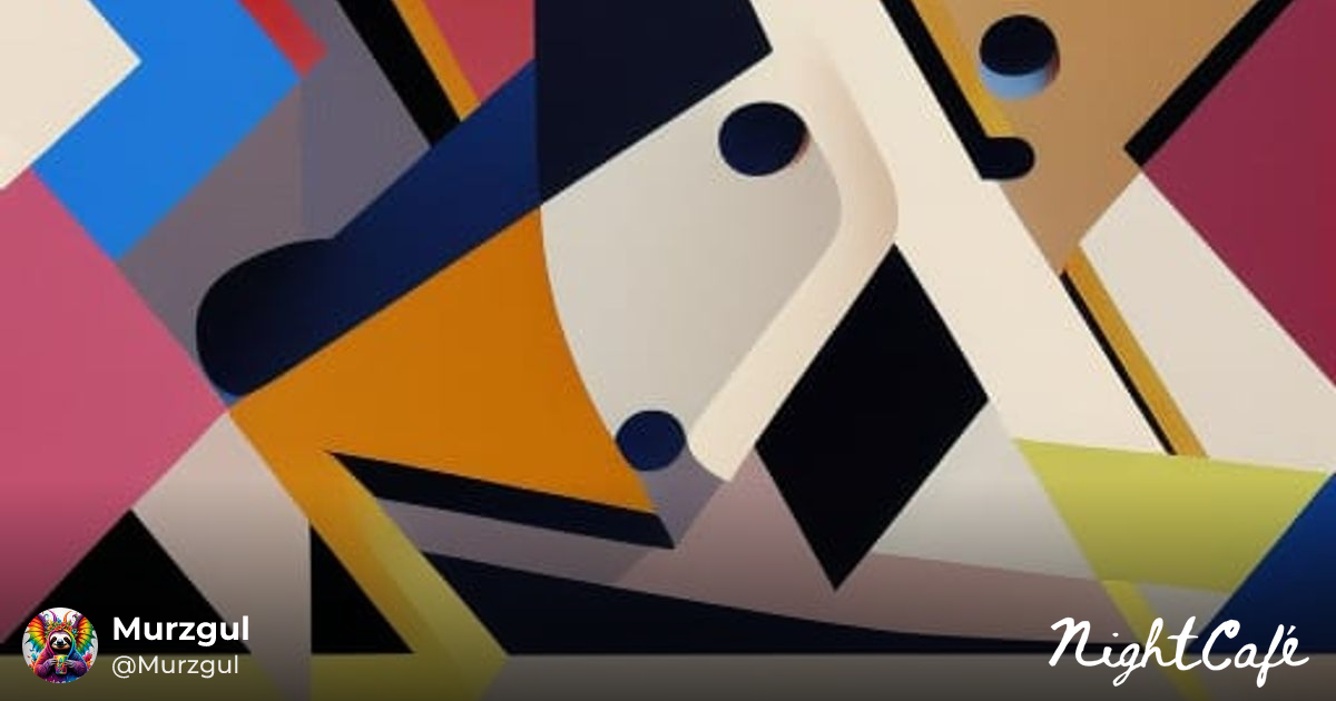 Sloth - Sloth in Geometric Cubist Art Deco Style