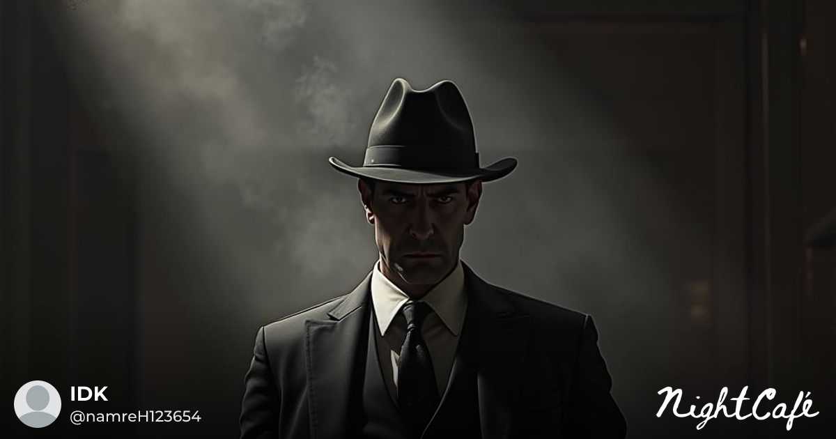 dangerous mafia boss - Menacing Mafia Boss in Futuristic Noi...