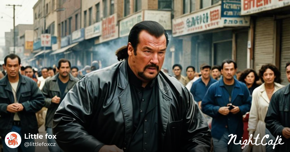 Steven Seagal running (a miracle) - Steven Seagal running (a...