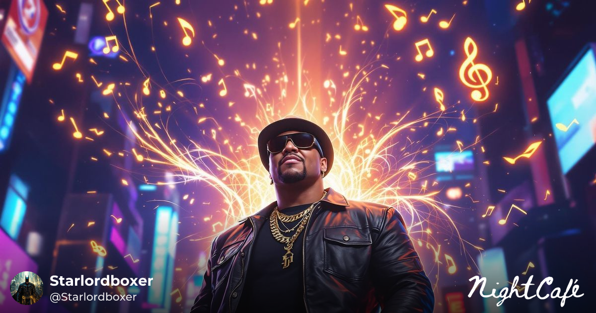 Ll cool J rap lights - Ll Cool J Raps in Neon-Lit Cityscape ...