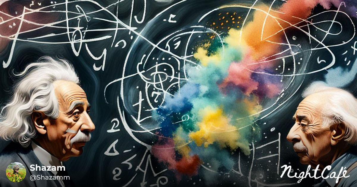 Party of Two - Einstein and Picasso Create Surreal Equation