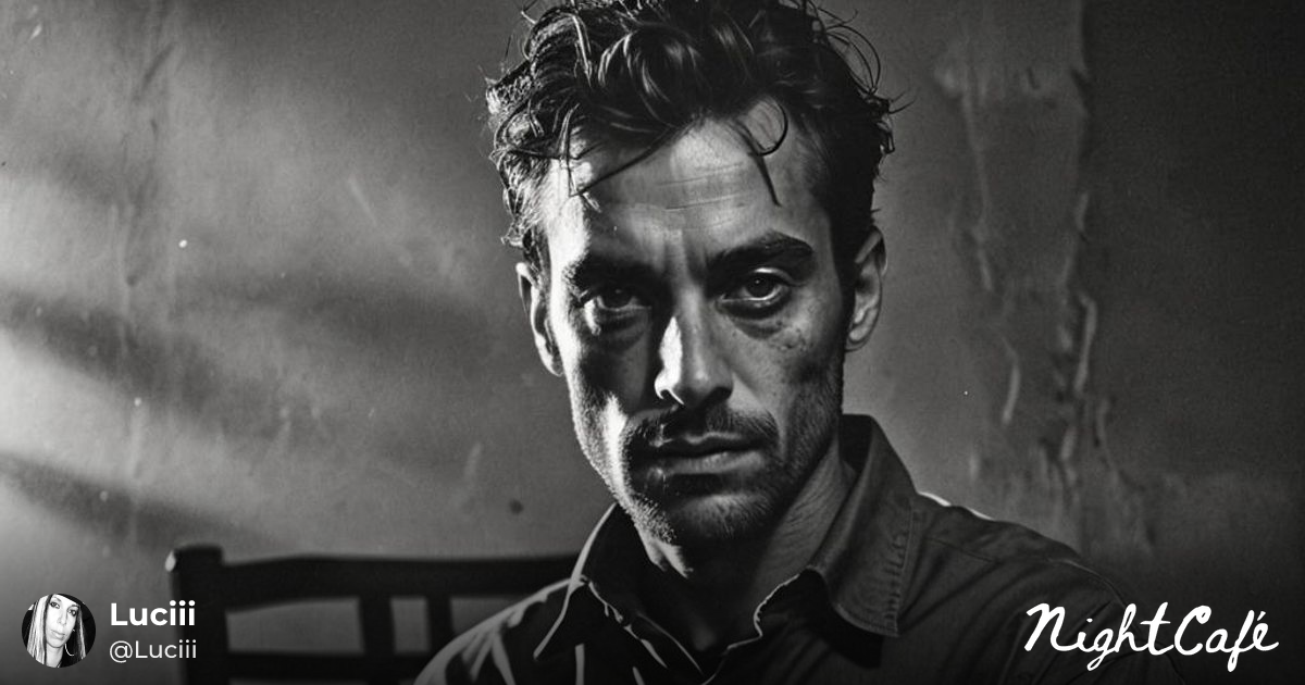 Stín židle černobílý - High Contrast Monochrome Shadow Port...