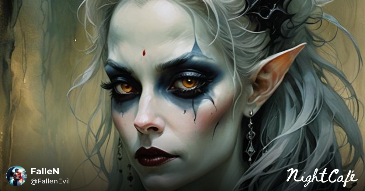 Portrait GOTHIC GOBLIN QUEEN Storybook Illistratio... - AI Art