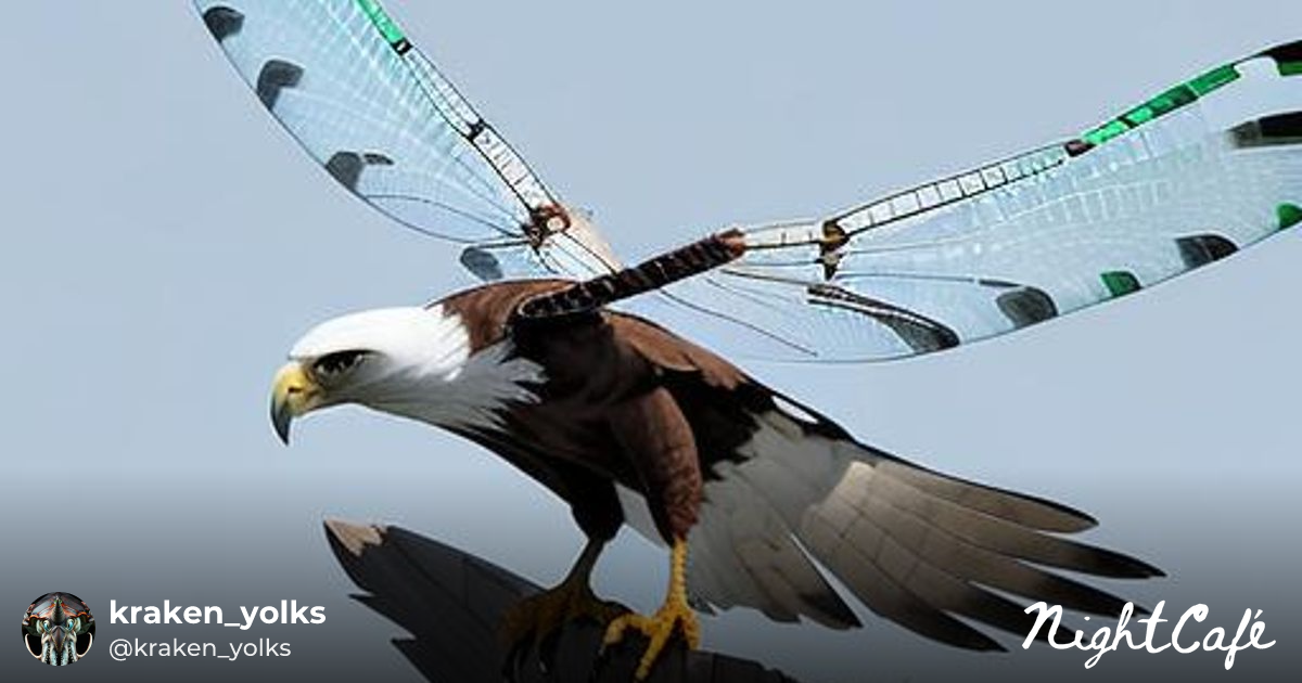 Darter × eagle - Dragonfly Eagle Hybrid: A Striking Transfor...