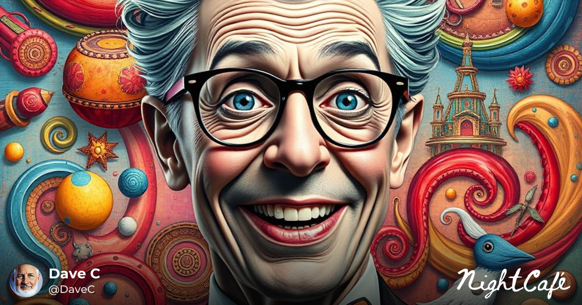 Surreal Fantasy Portrait of Spike Jones in Vibrant... - AI Art