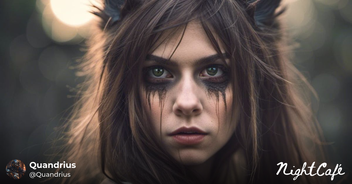 Wolfgirl - Werewolf Girl Portrait in Natural Lighting