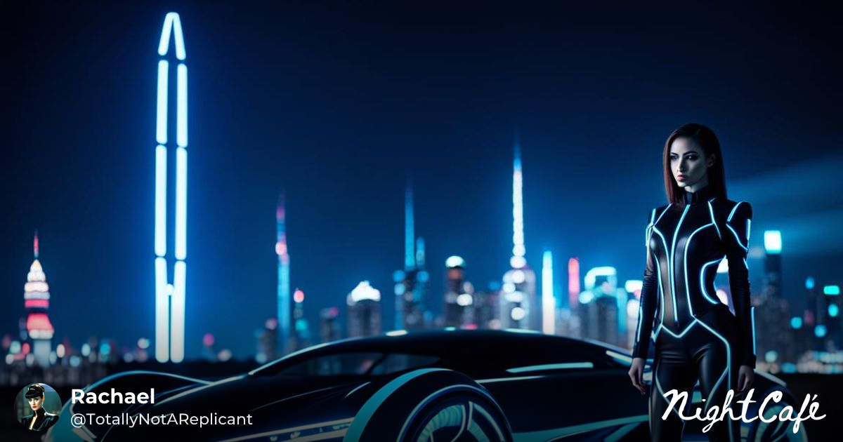 tron lady and her car 2