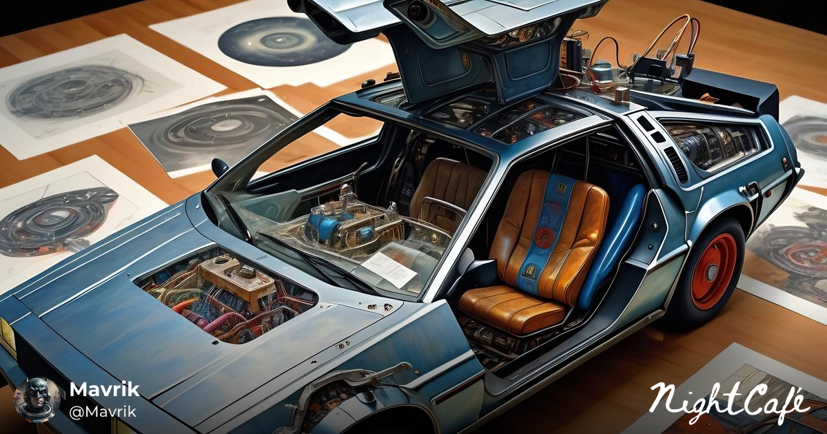 Back to the Future Delorian Scale Model