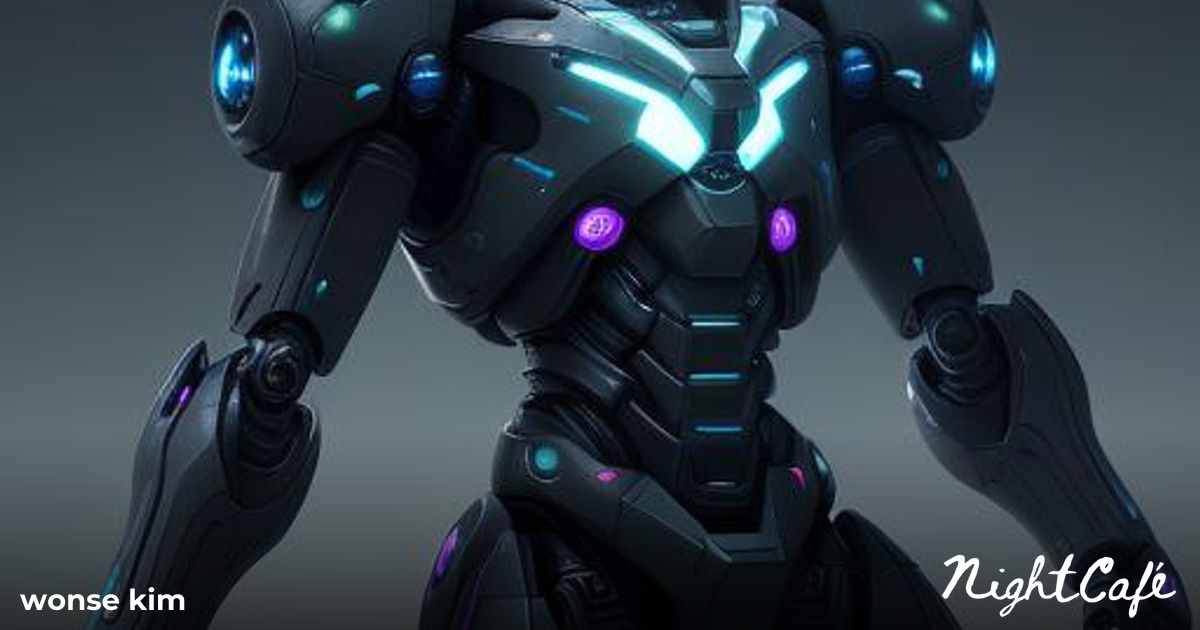 Futuristic Alien Mech Suit with Robotic Arm - AI Art