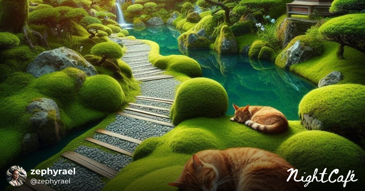 Zen Garden Cat Nap