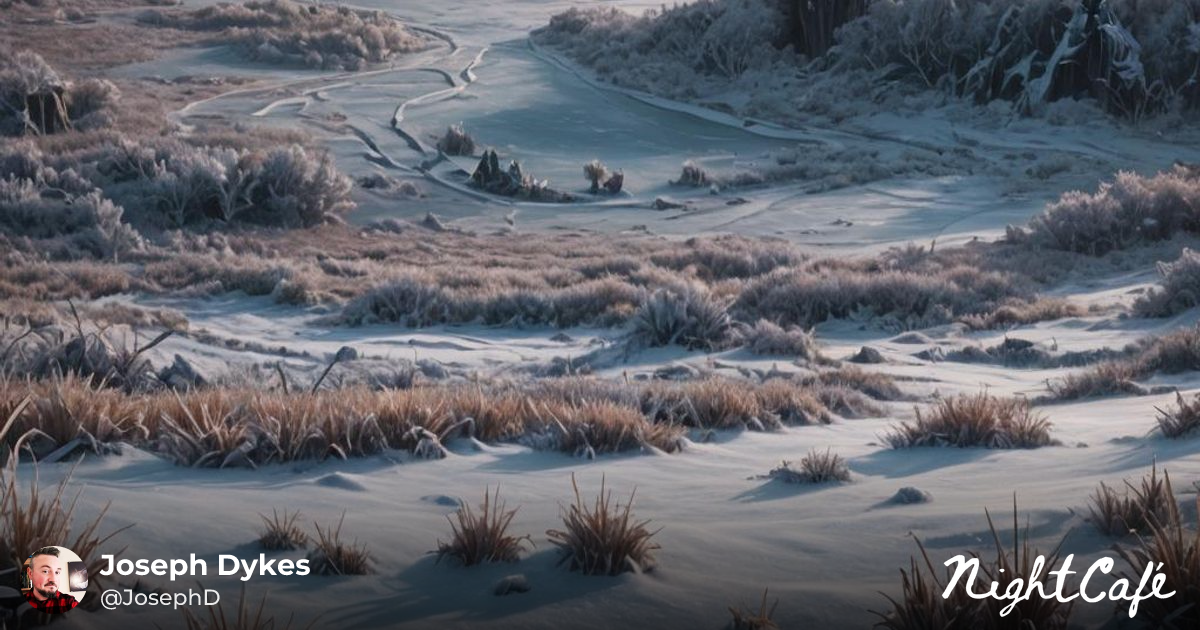 Winter castle - Endless Frozen Field: Detailed Matte Paintin...