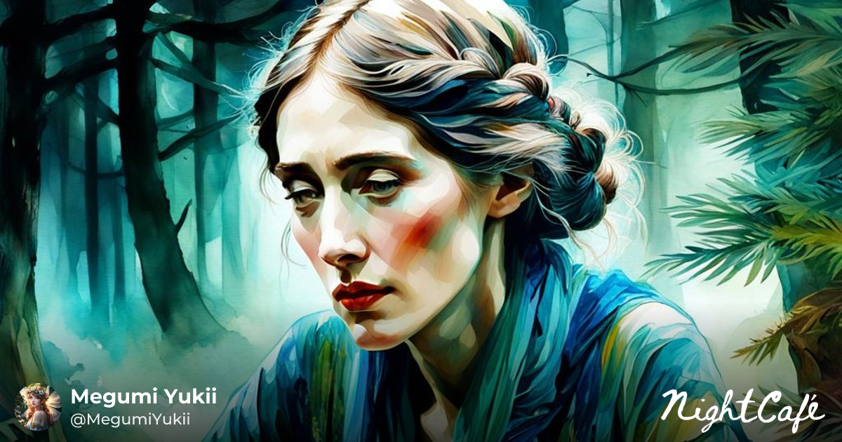 A portrait of Virginia Woolf writing