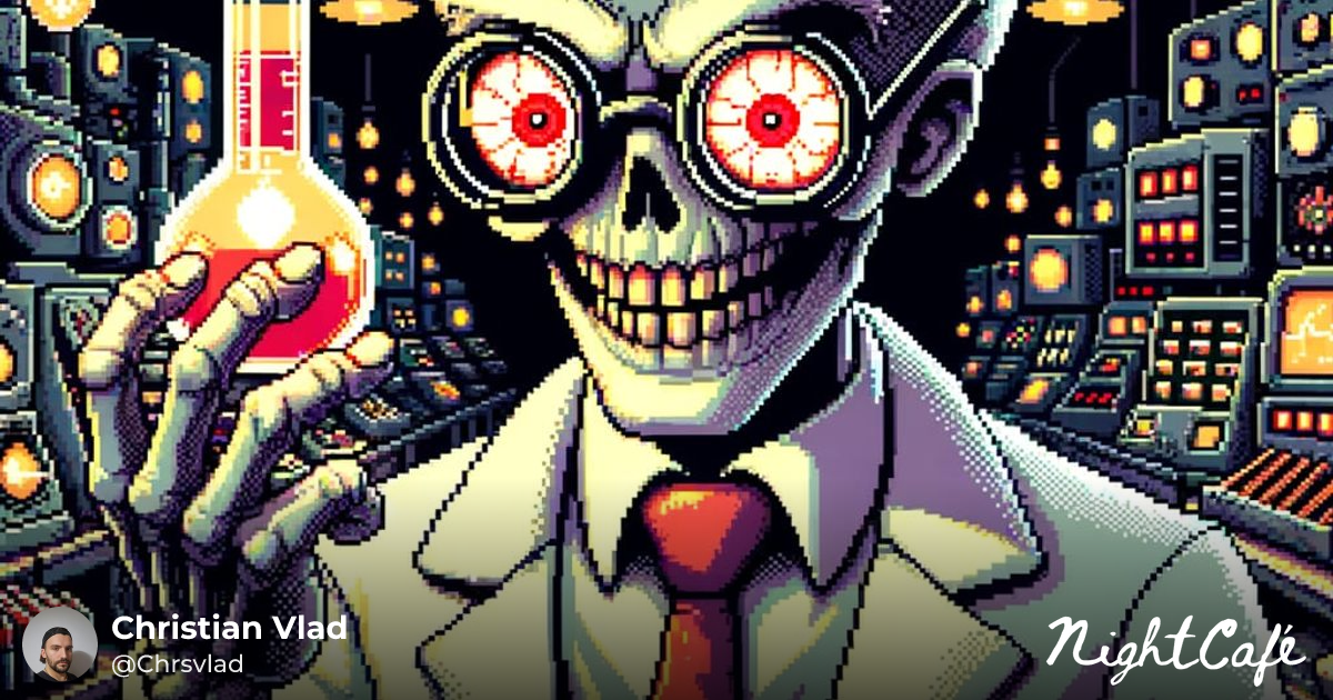 Dr. Brainrot - Eccentric Zombie Scientist in 16-bit Pixel Ar...
