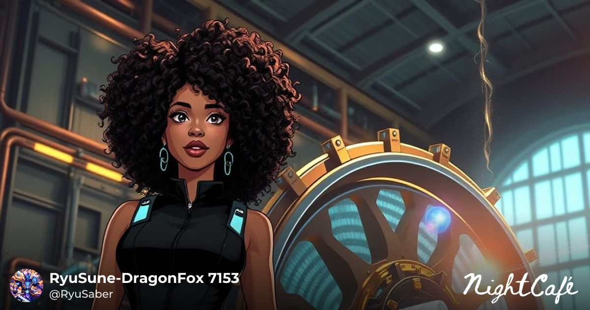 a beautiful, curvy, African American and Japanese inventor, inspired by ...