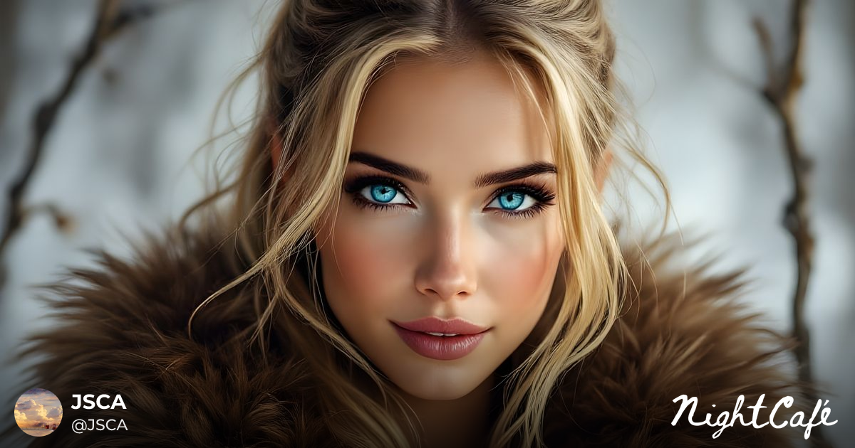 It's a New Life - Beautiful Norse Goddess Portrait in Romant...