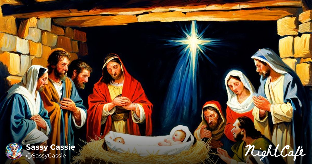 In awe of the baby Jesus - Farm Animals Worship Baby Jesus:...