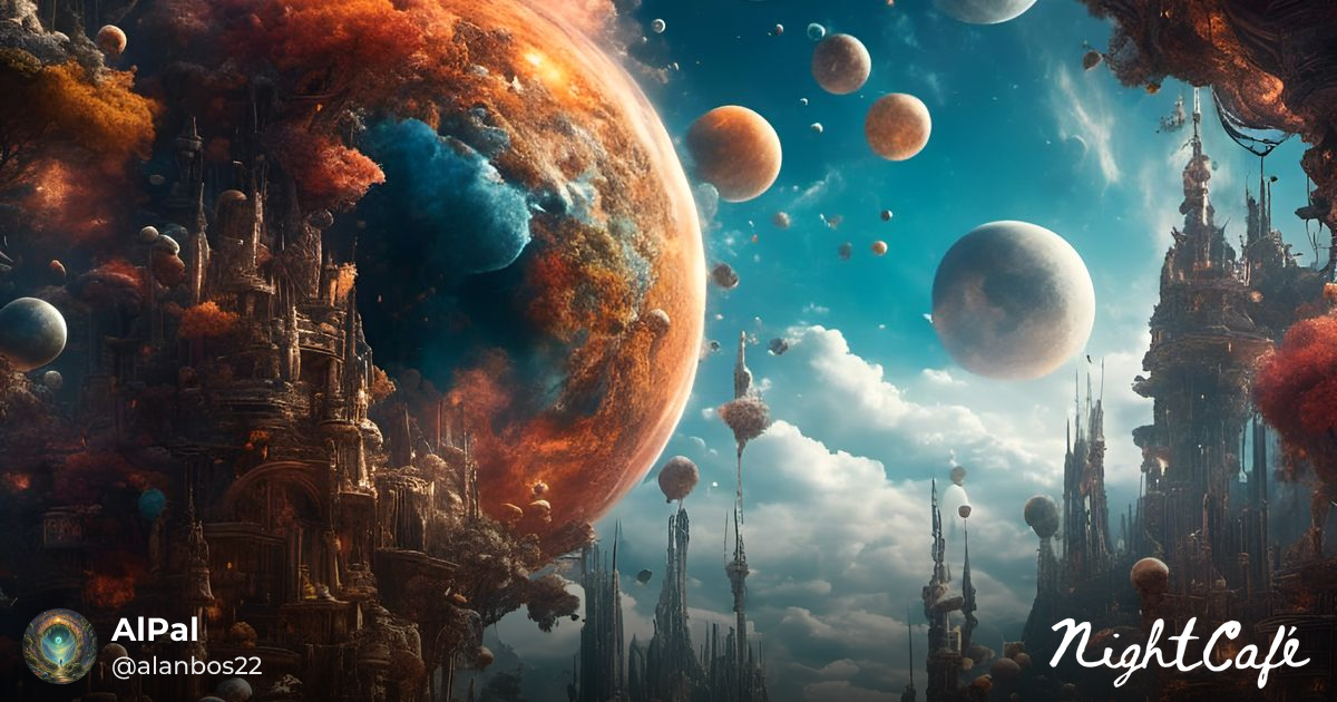 Planets+ - Cosmic Eye: Universe in Mixed Art Styles