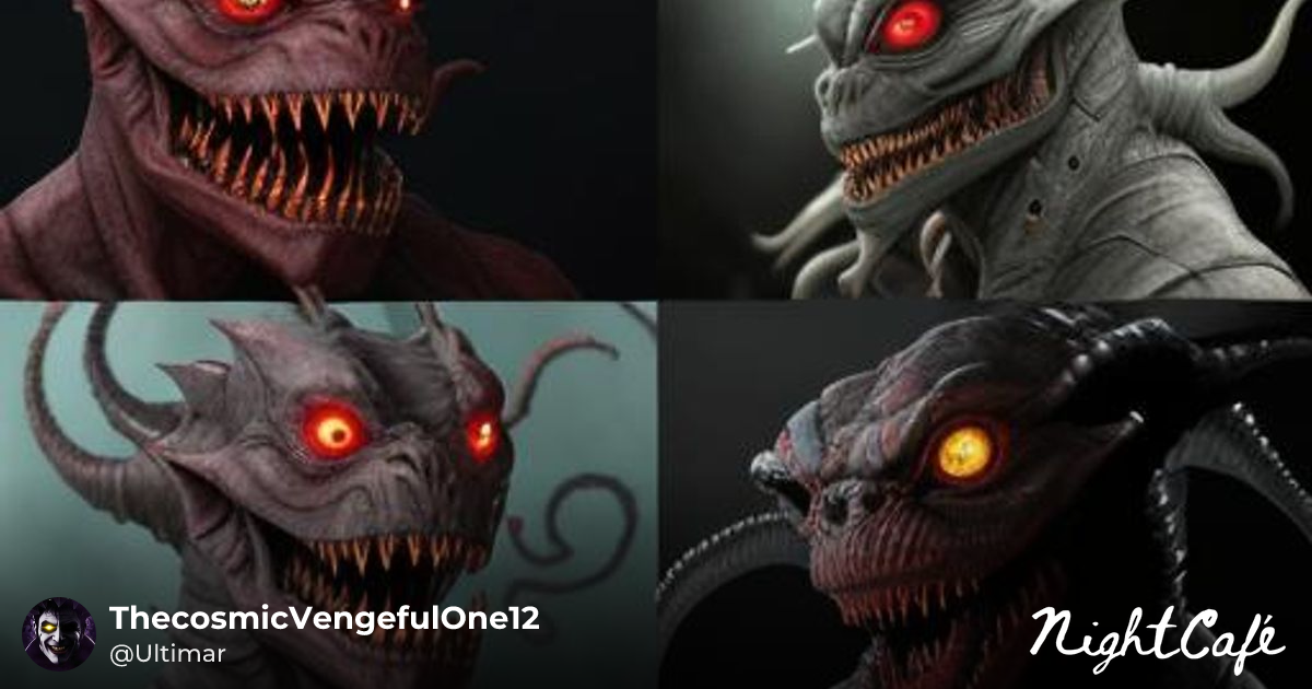 Terrifying T-Rex Transformation: a Lovecraftian Ho... - AI Art