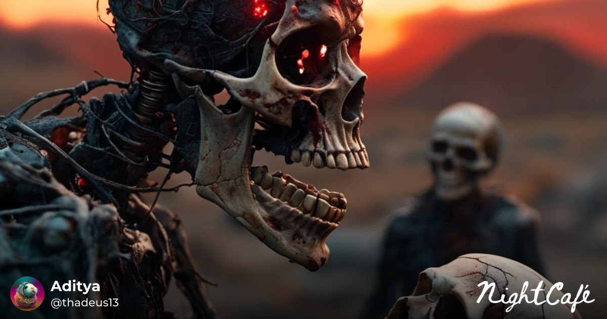 futuristic macbeth & skull - futuristic macbeth & skull