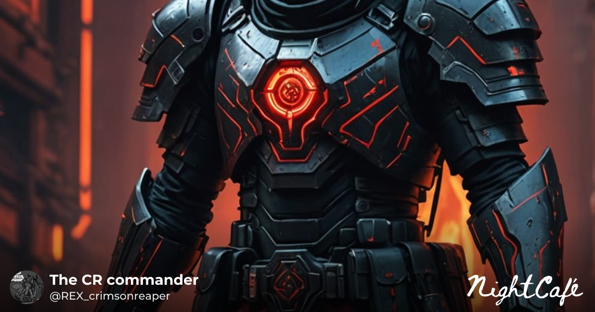 Cyberpunk Tactical Trooper Priest with Fire Sword - AI Art