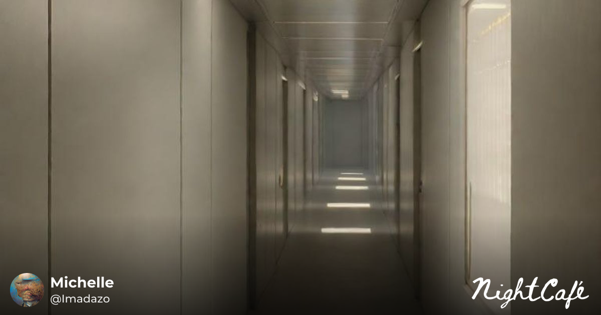 Institutional hallway to infinity - Infinite Liminal Hallway...