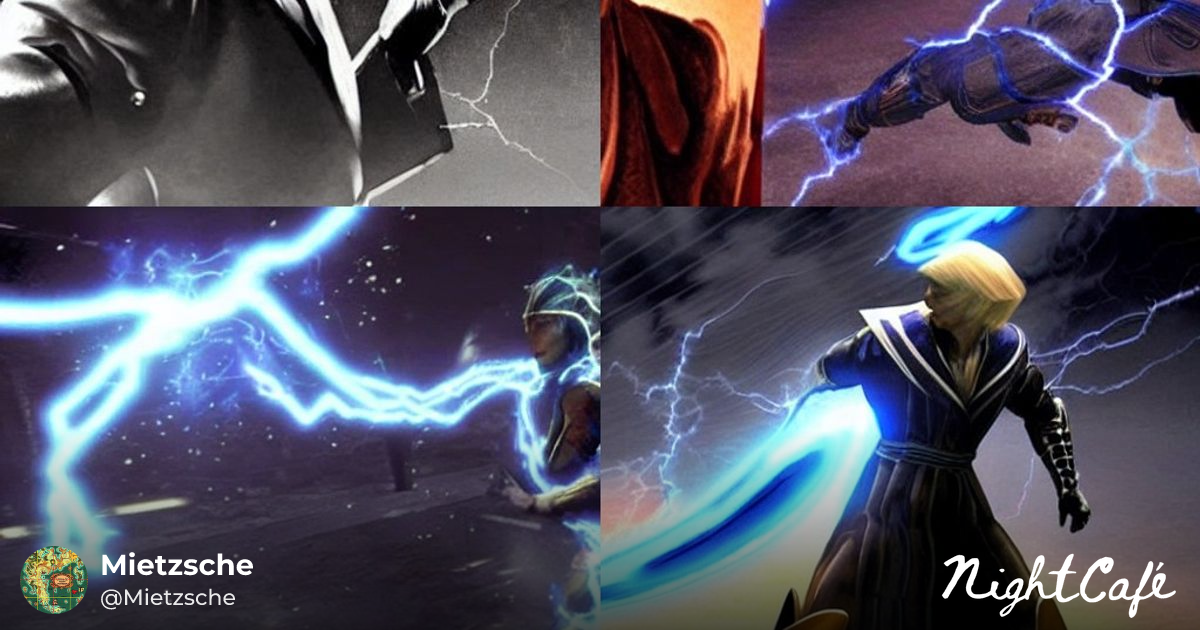 Nikola Tesla as Raiden in Mortal Kombat - AI Art