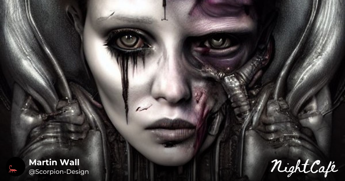 Lilith the Cyborg 41 - Ethereal Cyborg Girl in Biopunk Zombi...