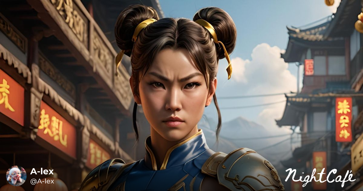 Hyper-Realistic Chun-Li Full Body 3D Anime Art - AI Art
