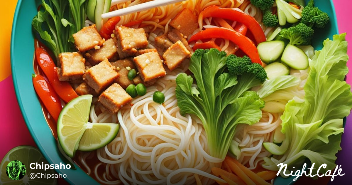 Vietnamese Takeout Dinner in Pop Art Style - AI Art