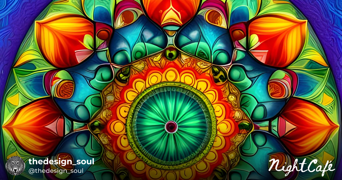 Mandala psychedelic - Psychedelic Mandala in HDR 4K