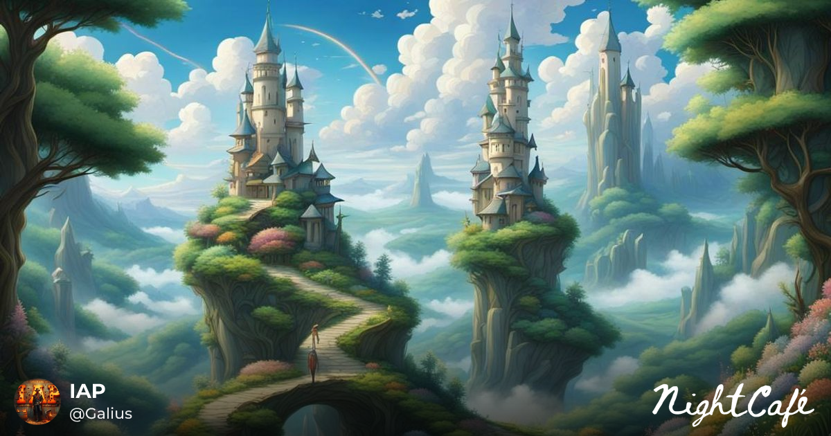 Lofty Spires - Fantasy Landscape with Spiral Towers: Studio ...