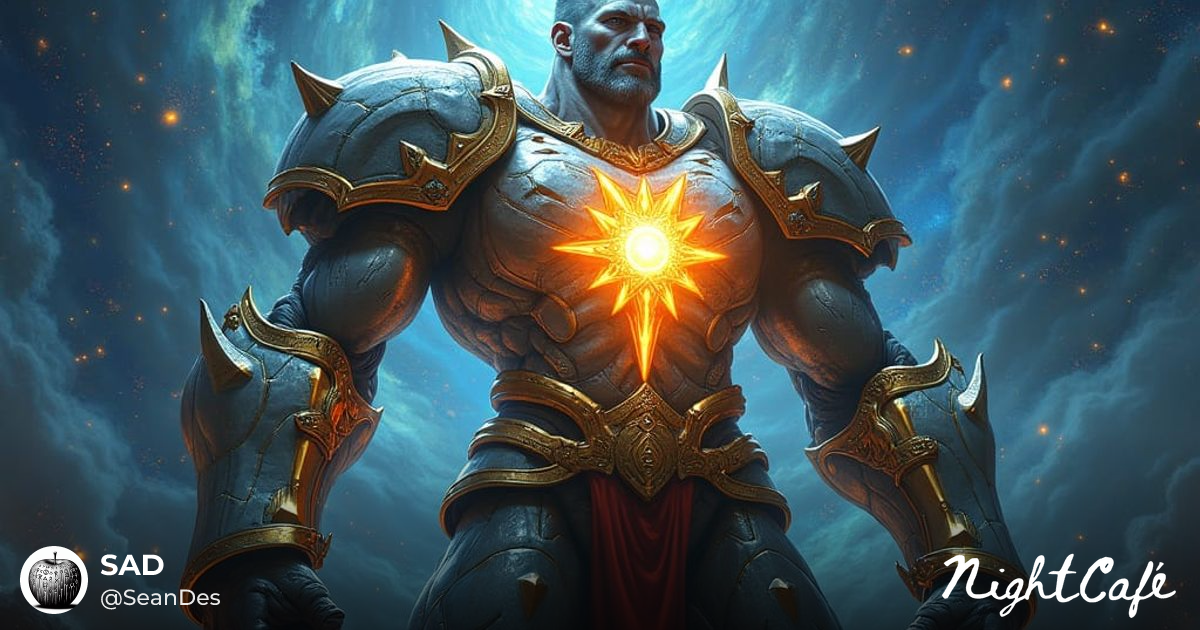 Ethereal Titan of Unyielding Strength and Dominion - AI Art