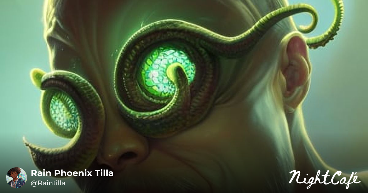 Alien goggles 1 - Shuma Gorath Portrait in Hyperdetailed Spl...
