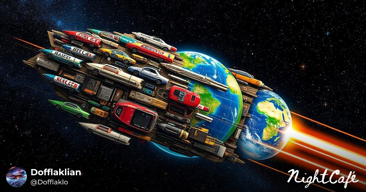 Starship Subal Flying Through & Exploring The Cosmos