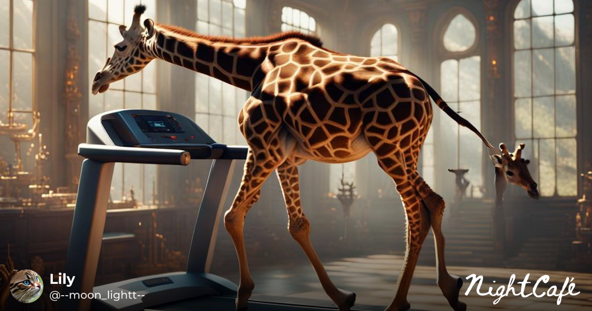 Giraffes exercise too!