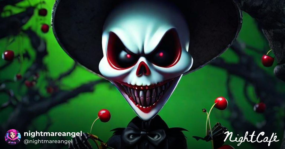 Cherry Monster - Evil Cherry Character in Dark Fantasy Orch...