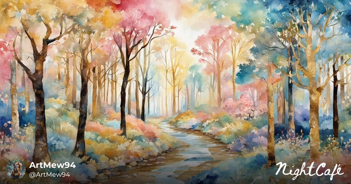A Pastel Forest! - Secret Treasure Forest Quilt in Watercolo...