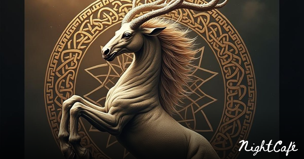 Sleipnir Celtic Knot Tattoo Design in Matte Painti... - AI Art