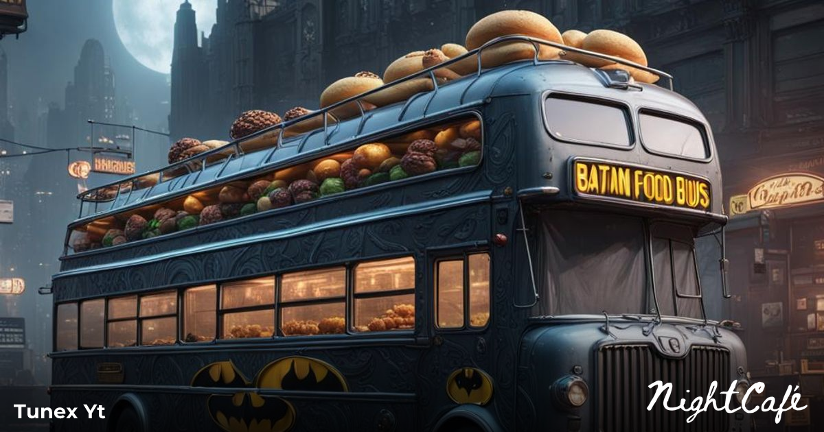 Batman food bus - Batman Food Bus in Detailed Matte Painting