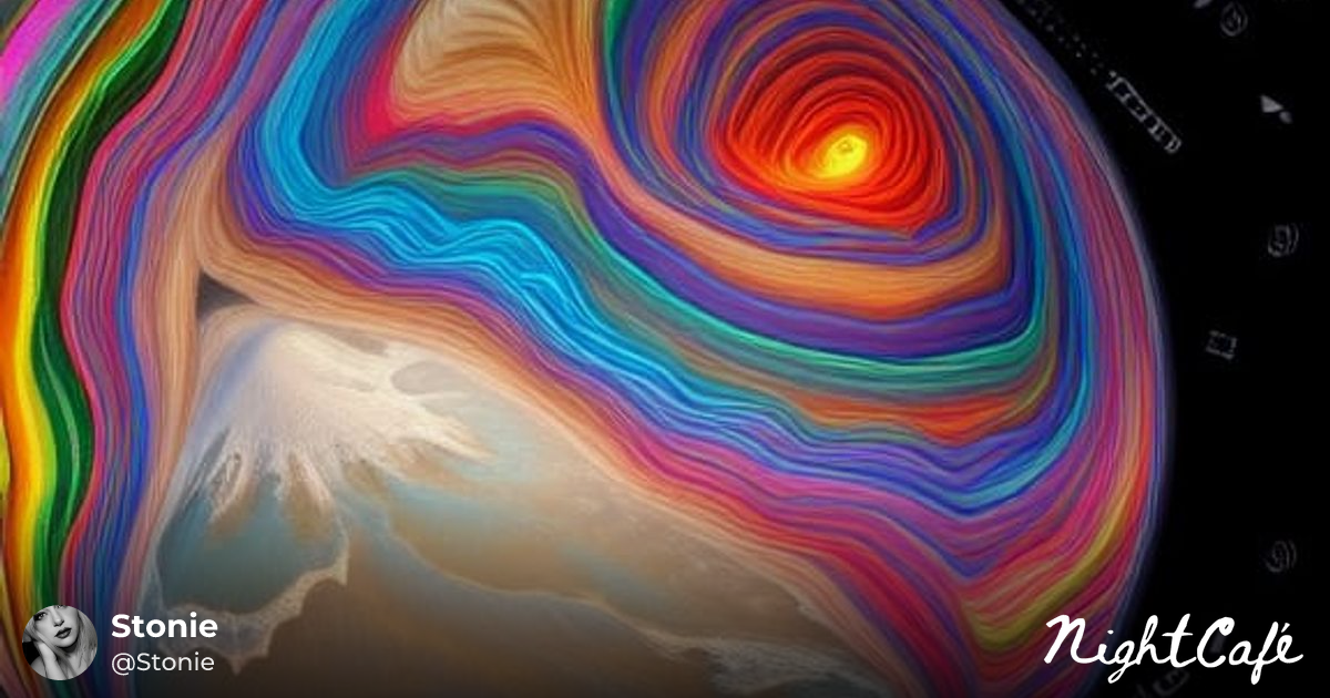 Pour galaxy - Lovers in Dreamcore Style: Detailed Earth Art