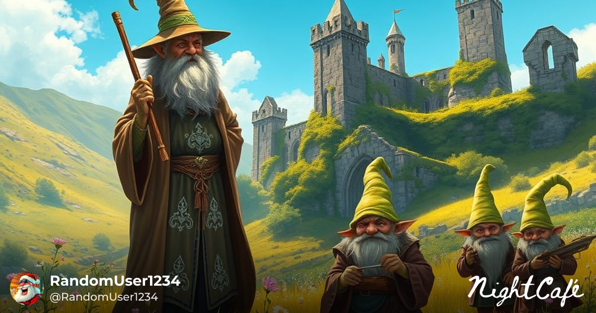 Sorcerer and gnomes team - Whimsical Valley Gathering in Fan...