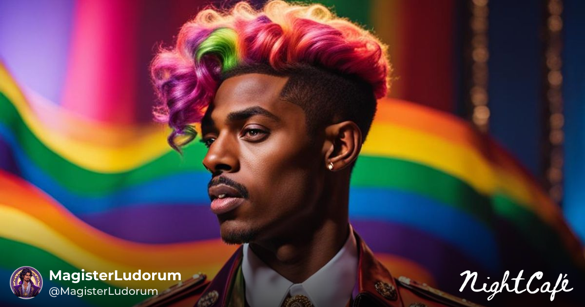 Prideland Militia 231219A - Rainbow Military Uniform on Andr...