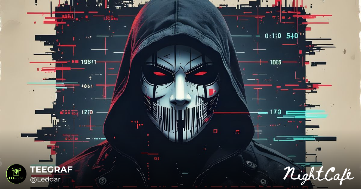 Cyberpunk Wanted Poster with Masked Figure - AI Art