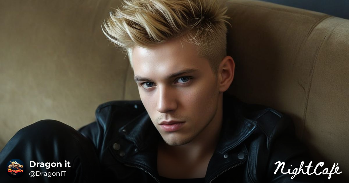 The Intense Stare - Gritty Punk Rocker Portrait