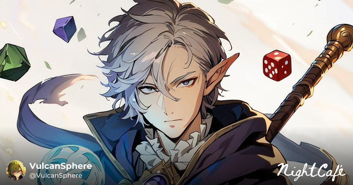 DnD Half-Drow Wizard (AnimagineXL) - Half-Drow Wizard from F...