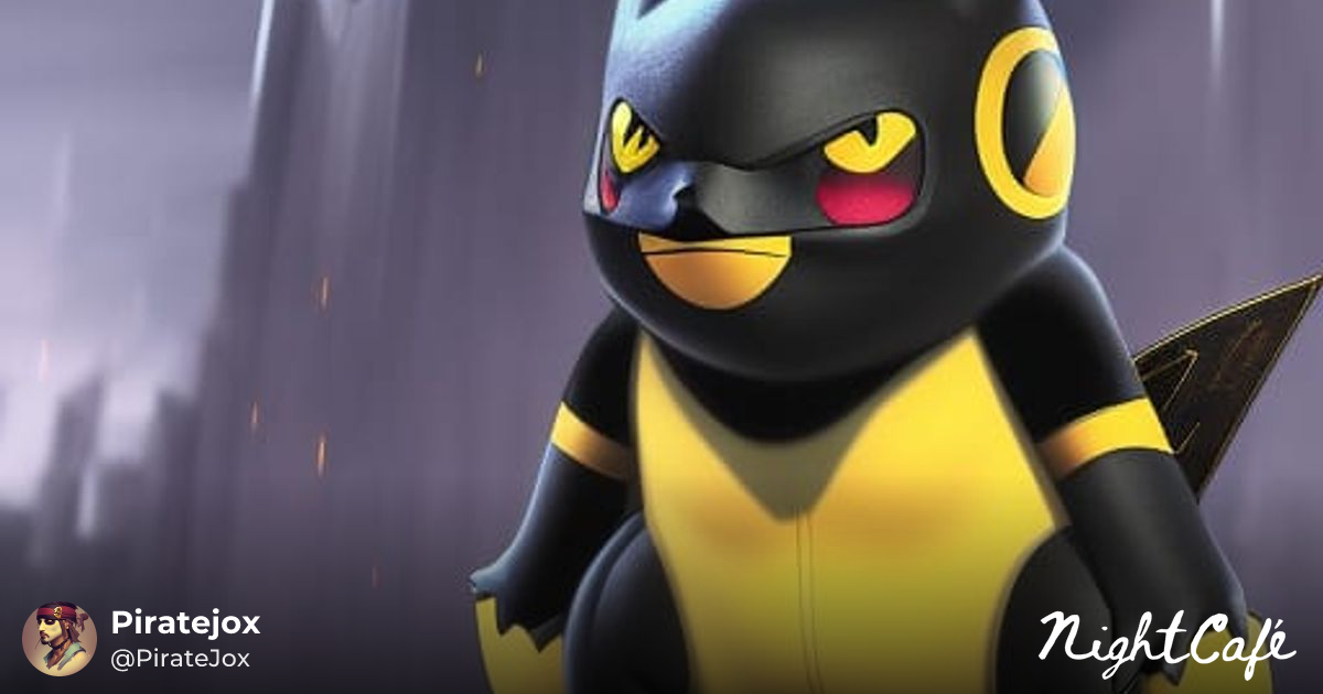 Pikachu Batman - Pikachu in Batman Suit: Detailed Matte Pai...