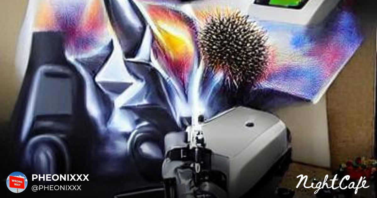 Spike Machine: Minimalist Pixel Art with Airbrush ... - AI Art