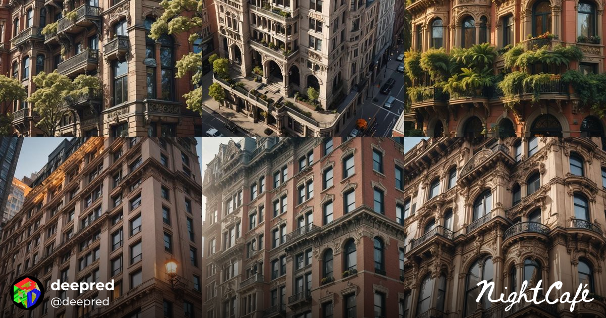 Victorian High-Rise Apartment Building: Profession... - AI Art